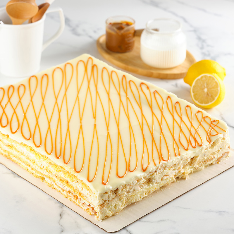 Rectangle cake Lemon